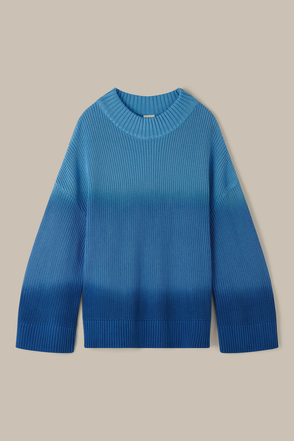 Amari - Oversized Knitted Jumper in Inked Blue Ombre – Lucy & Yak