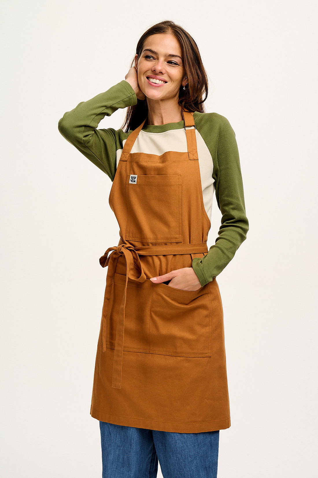 Ada - Midweight Cotton Apron in Tan – Lucy & Yak