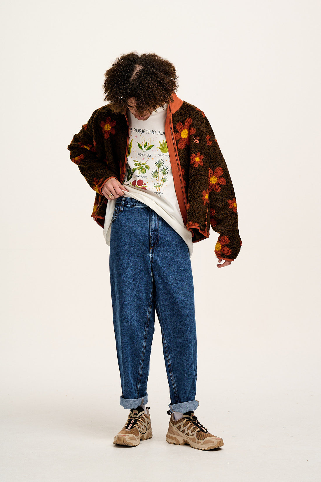 Drew - Cropped Straight Leg Denim Jeans in Mid Wash Blue – Lucy & Yak