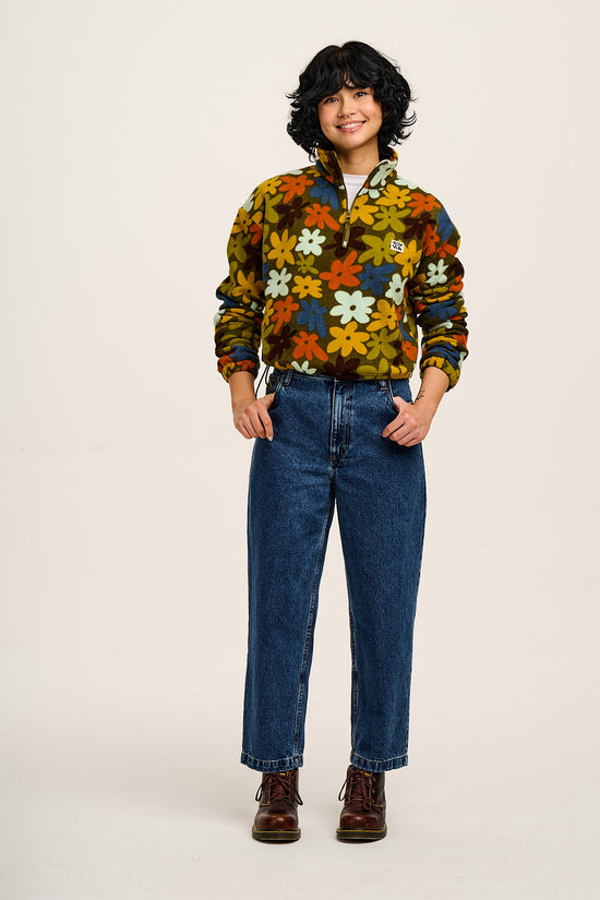 Drew - Straight Leg Denim Jeans in Mid Wash Blue – Lucy & Yak