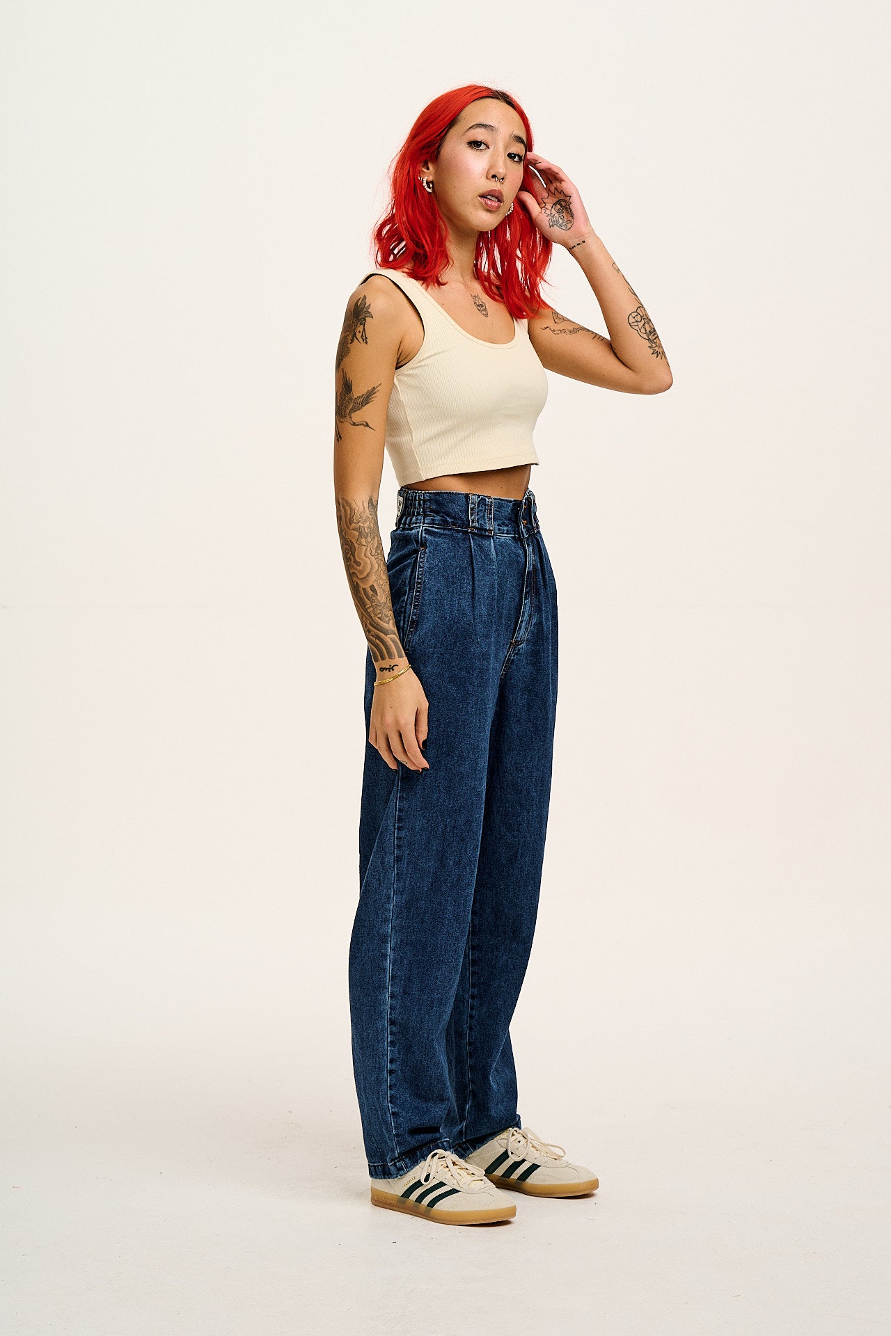 Addison - Denim Jeans in Mid Wash Blue – Lucy & Yak
