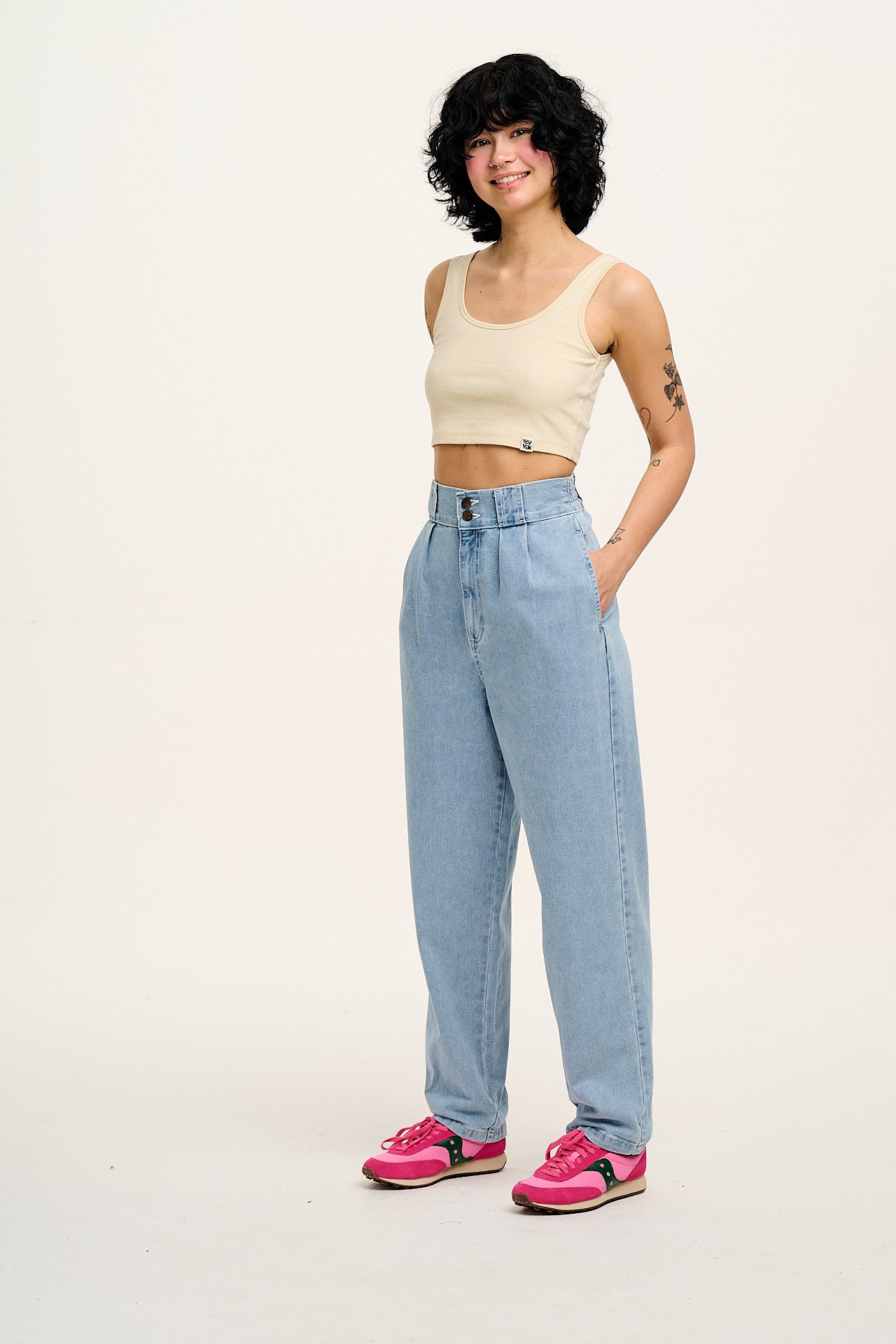 Addison - Denim Jeans in Light Wash Blue – Lucy & Yak