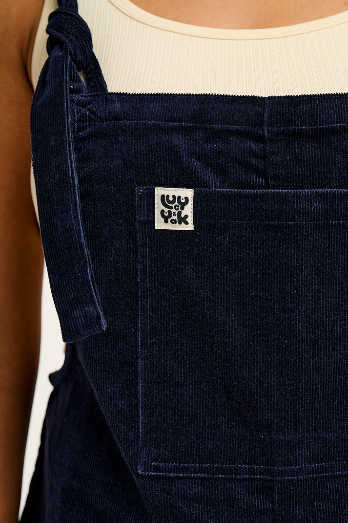Lucy & Yak | 'Original' Corduroy Dungarees in Sailor Blue | Lucy & Yak