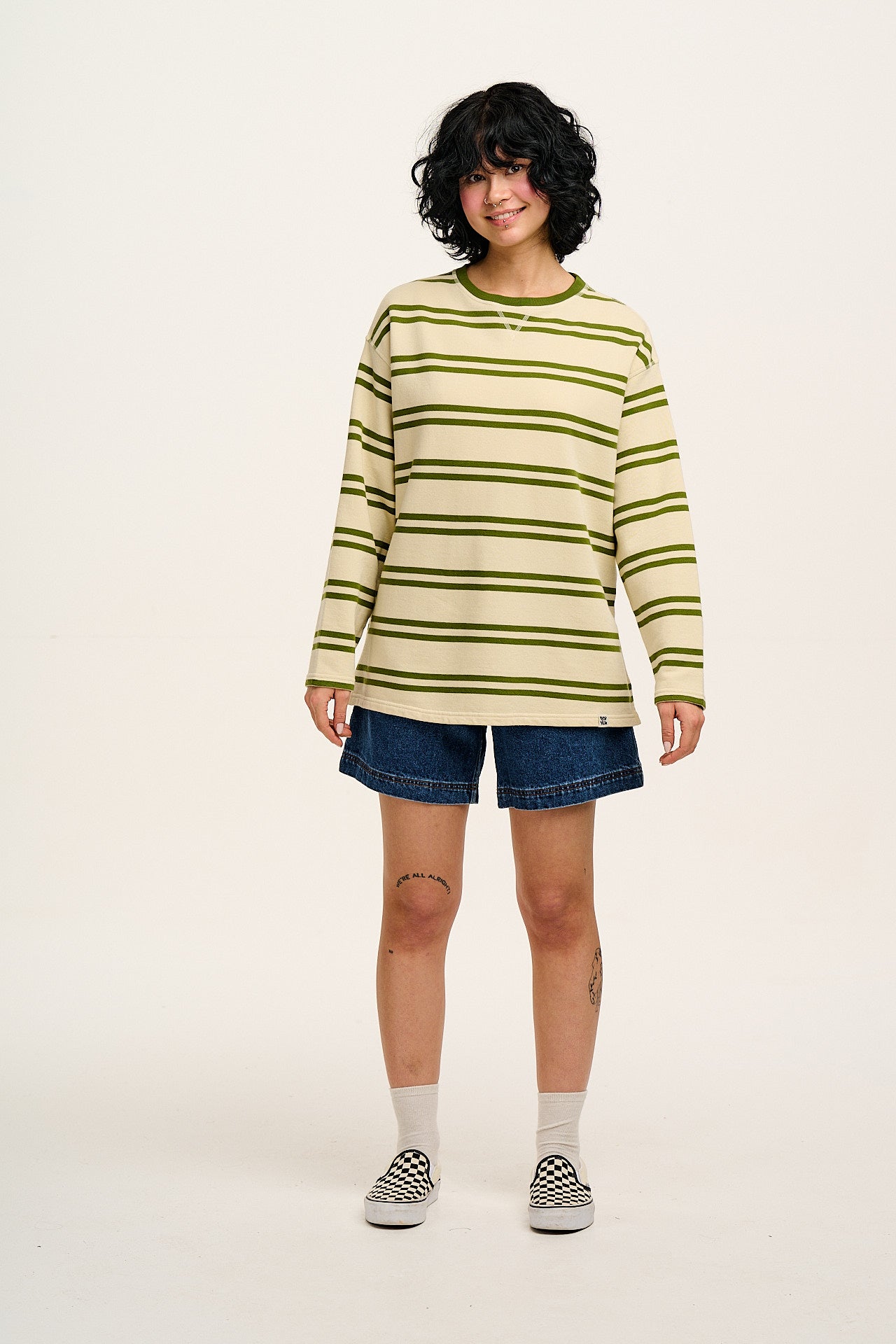 Lexi - High Waist Denim Shorts in Mid Wash Blue – Lucy & Yak