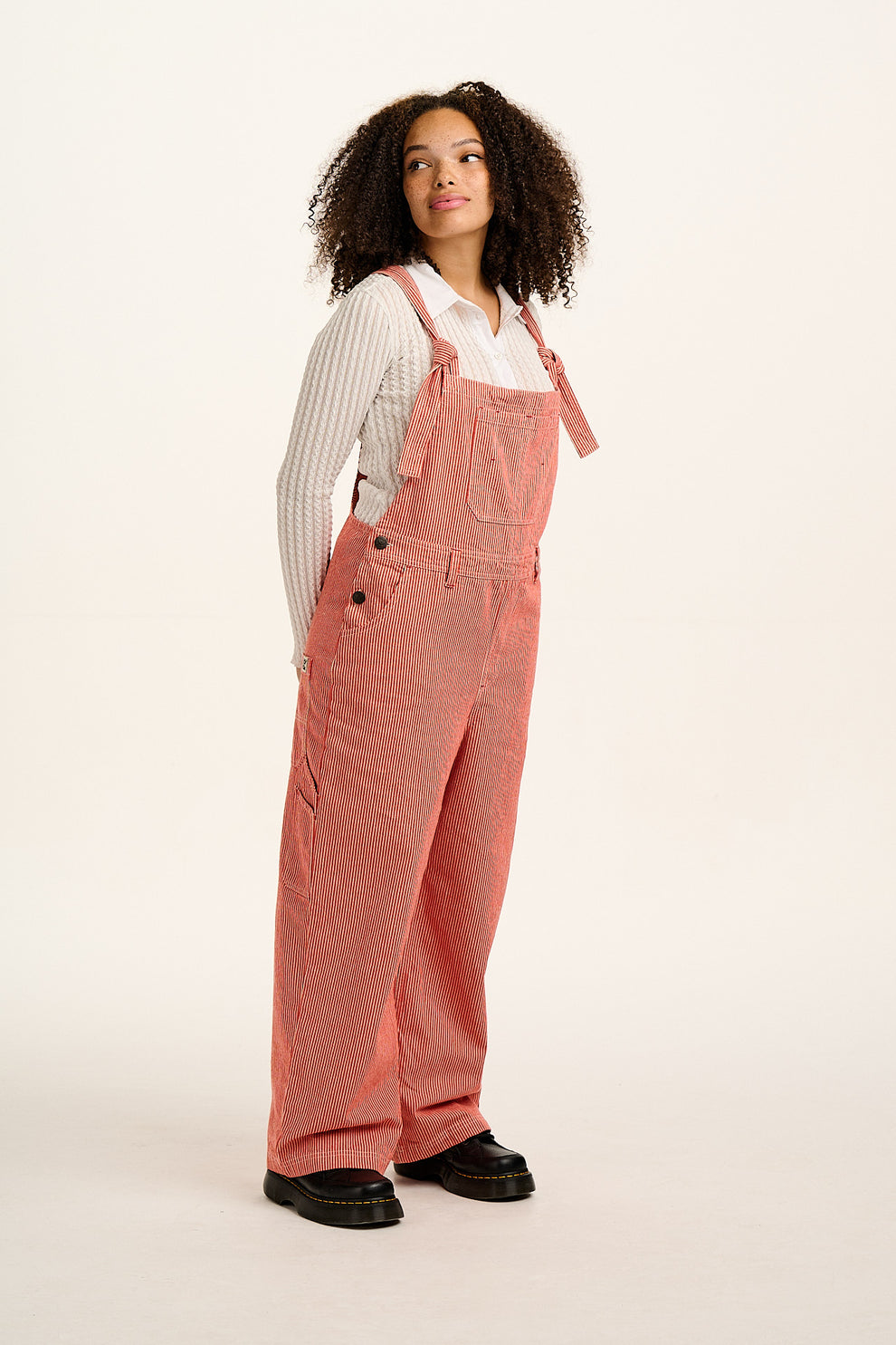 Mullen - Cotton Dungarees in Red Hickory Stripe – Lucy & Yak