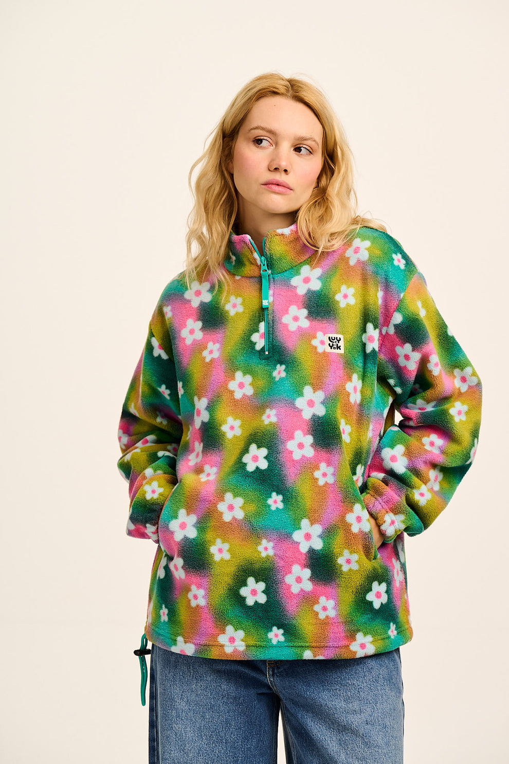 Stevie - Polar Fleece in Tie Dye Daisy Lu – Lucy & Yak