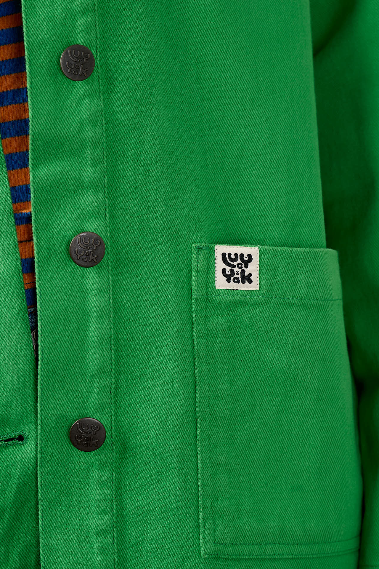 Olly - Cotton Jacket in Kelly Green – Lucy & Yak