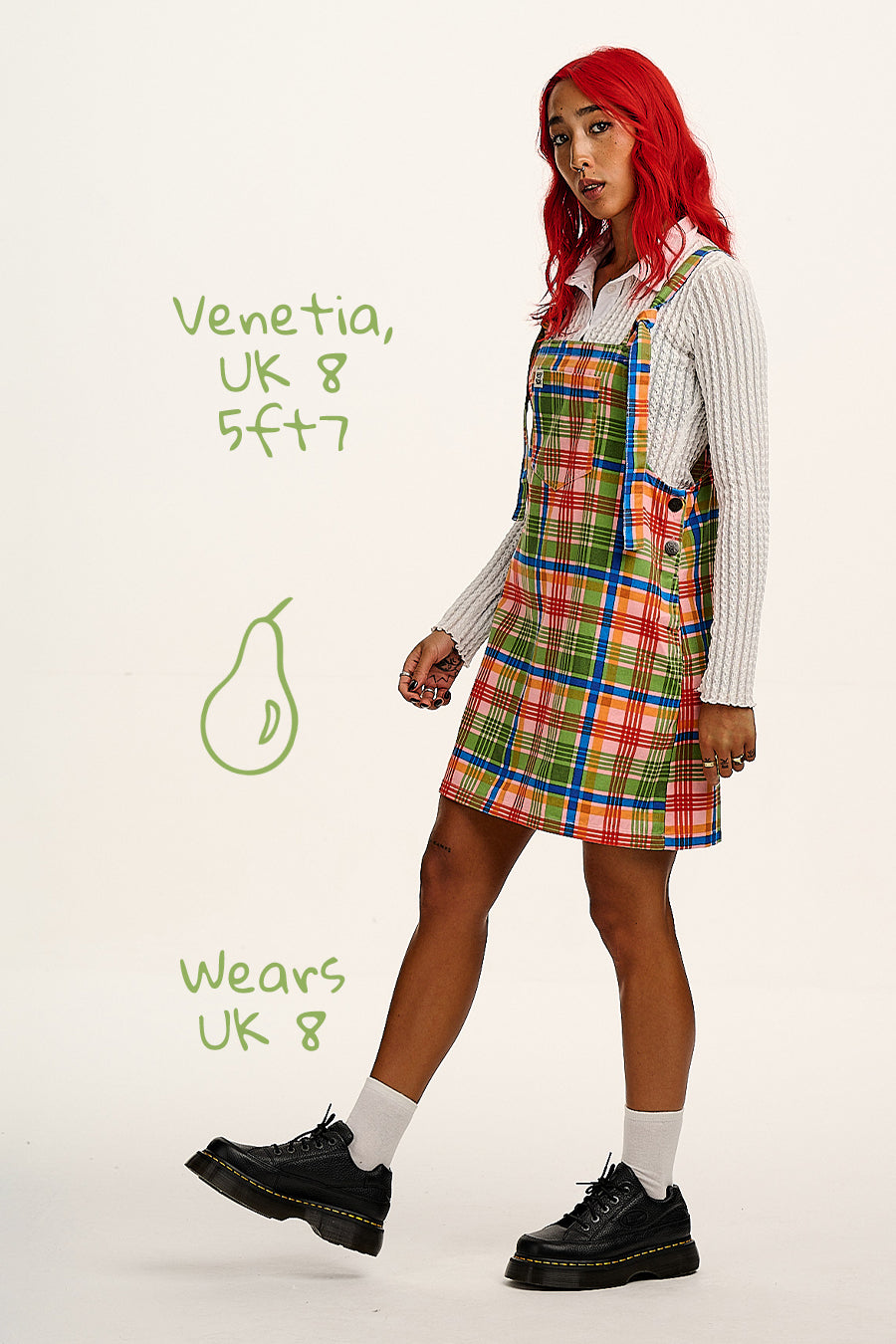 Mini Pini - Cotton Dress in Kitchen Check – Lucy & Yak